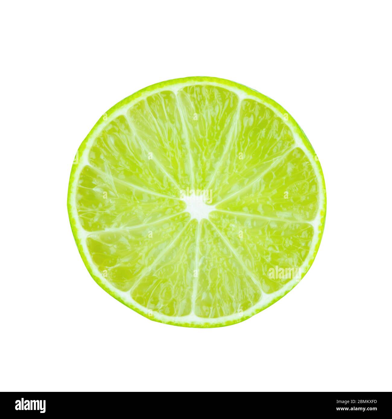 Lime slice top view. Fruit isolated on white background. With clipping ...