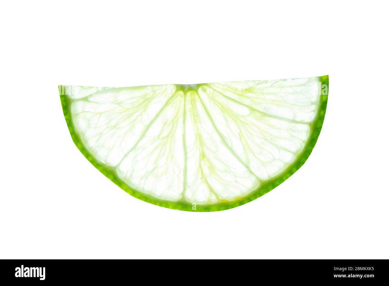 Lime slice top view. Fruit isolated on white background. With clipping ...