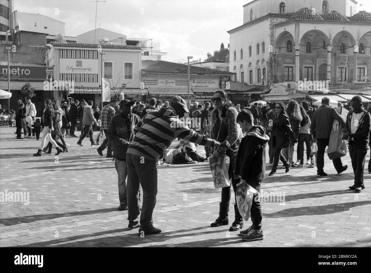 Street scene, Athens Greece Stock Photo - Alamy
