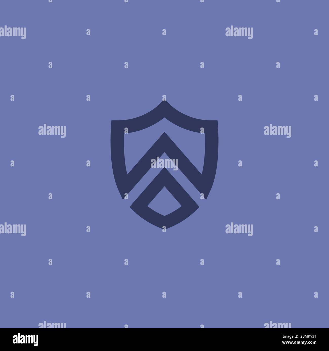 Letter A in the shield. Letter A shield logo design. vector ...