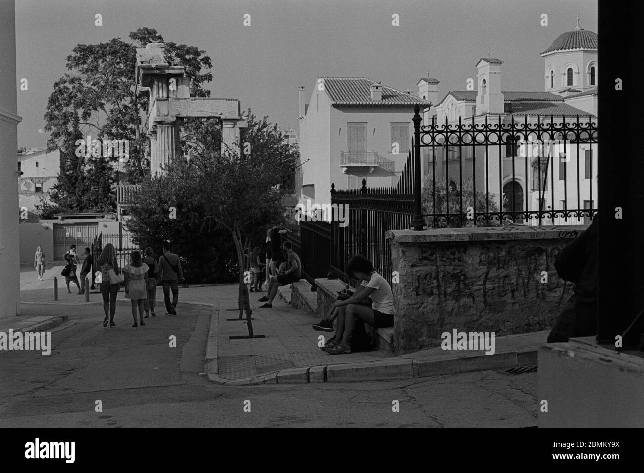 Agora of athens Black and White Stock Photos & Images - Alamy