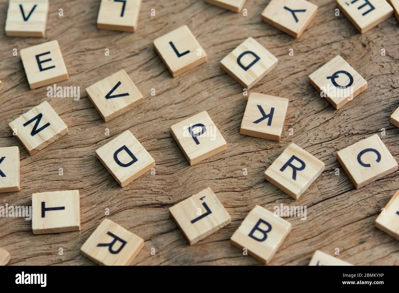 background of letterpress wood type printing blocks on wooden ...