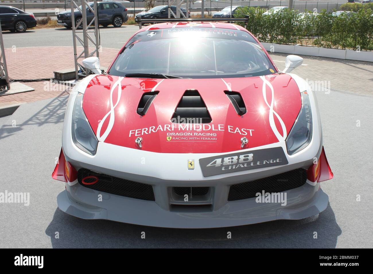 New official Ferrari dealer showroom in Dubai, United Arab Emirates ...