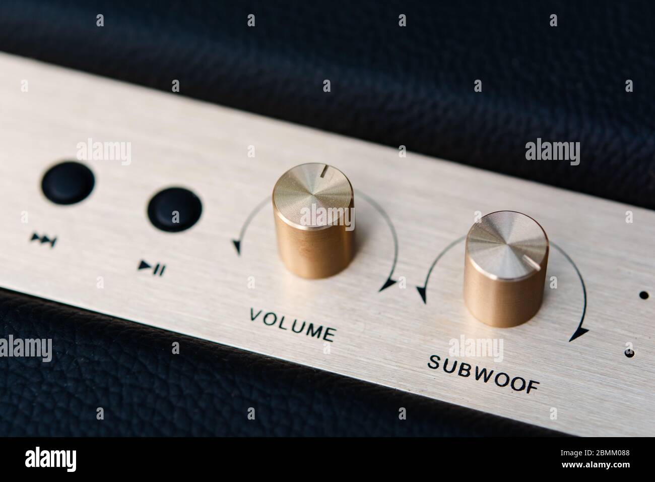 volume button on speaker bluetooth Stock Photo - Alamy