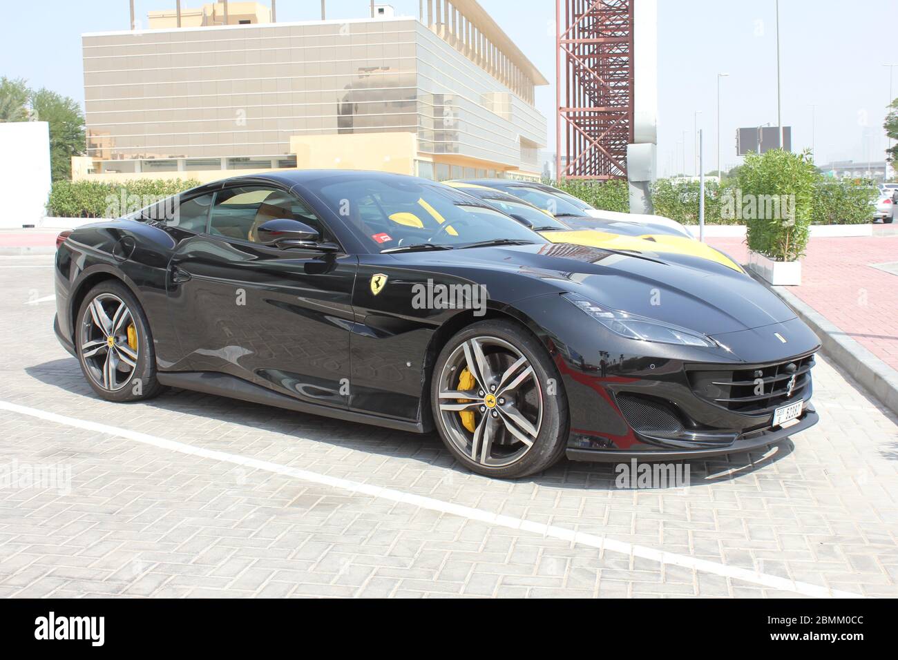 New official Ferrari dealer showroom in Dubai, United Arab Emirates ...