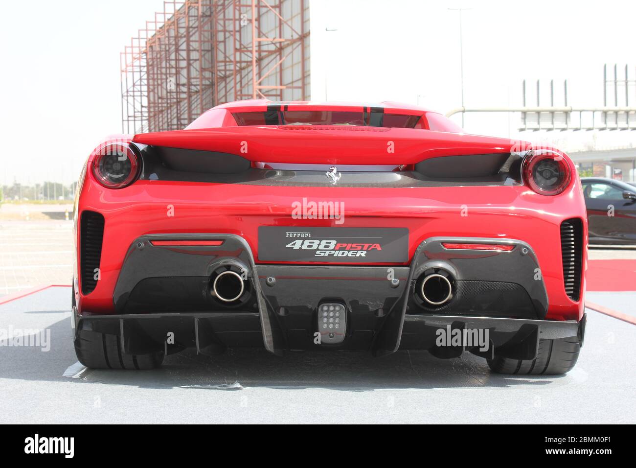 New official Ferrari dealer showroom in Dubai, United Arab Emirates ...