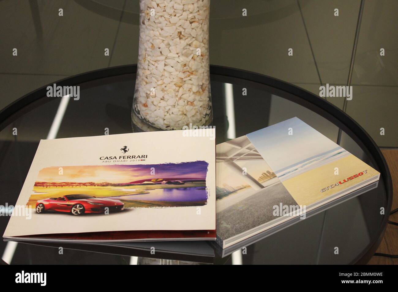 New official Ferrari dealer showroom in Dubai, United Arab Emirates ...