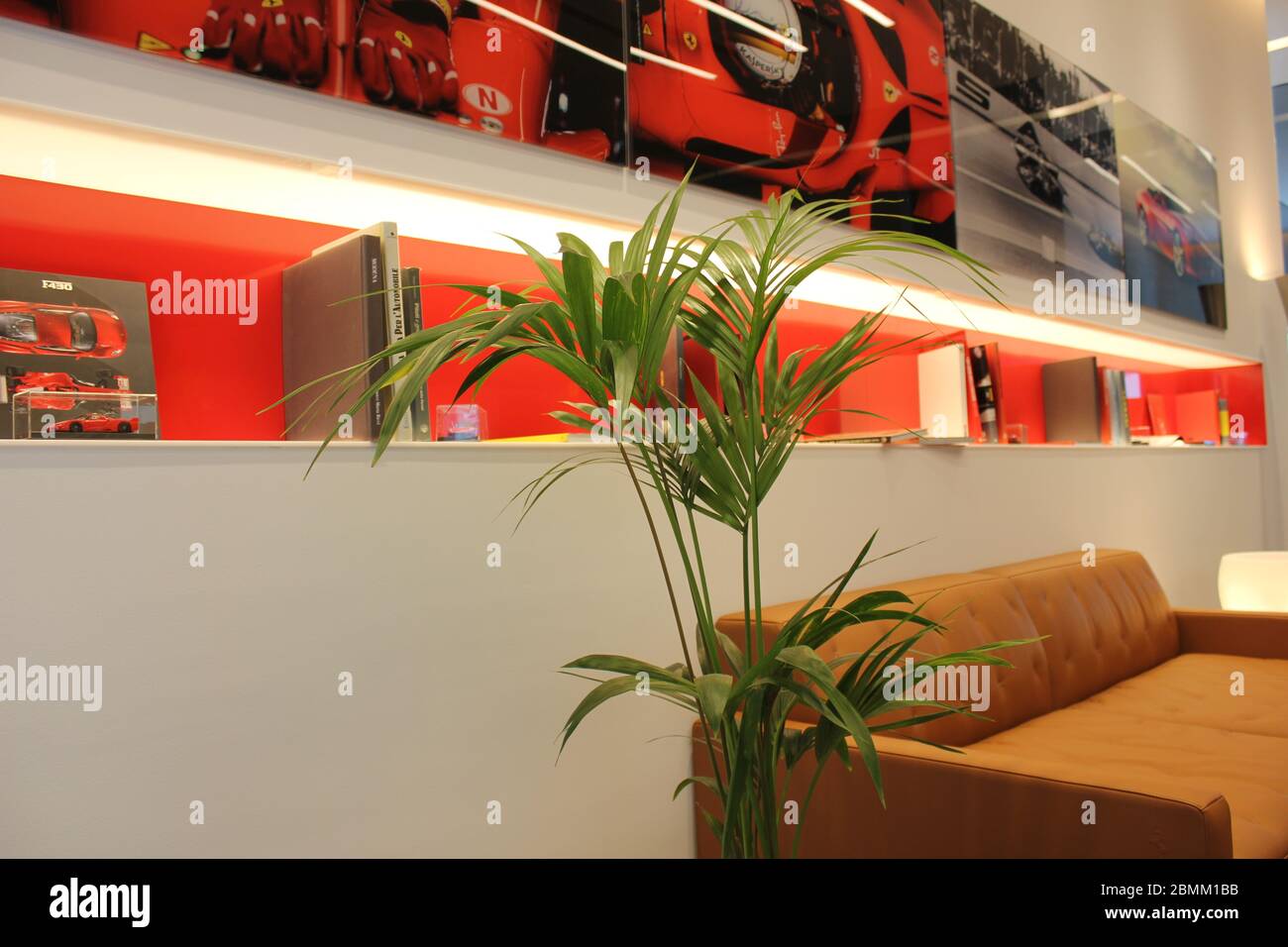 New official Ferrari dealer showroom in Dubai, United Arab Emirates ...