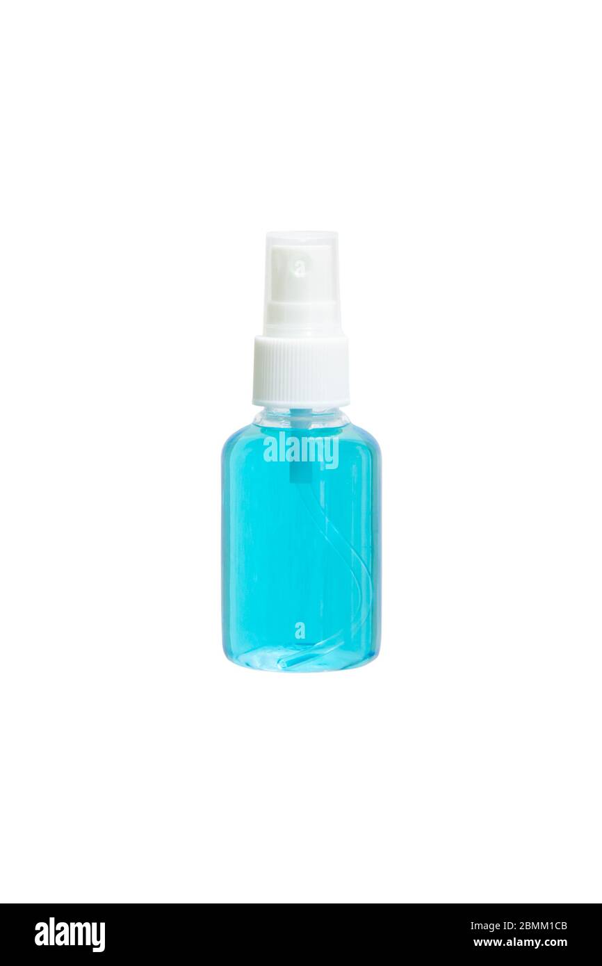 Rubbing alcohol isolated white background with clipping path Stock ...