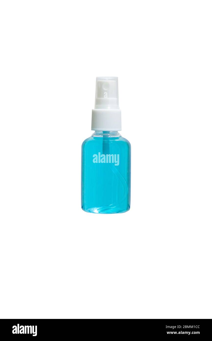 Rubbing alcohol isolated white background with clipping path Stock ...