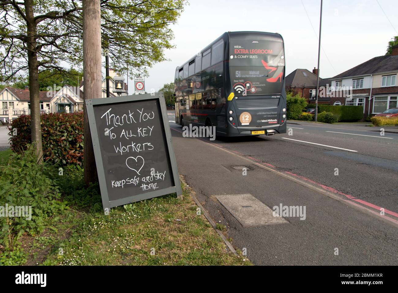 Thank you Key Workers sign Stock Photo - Alamy
