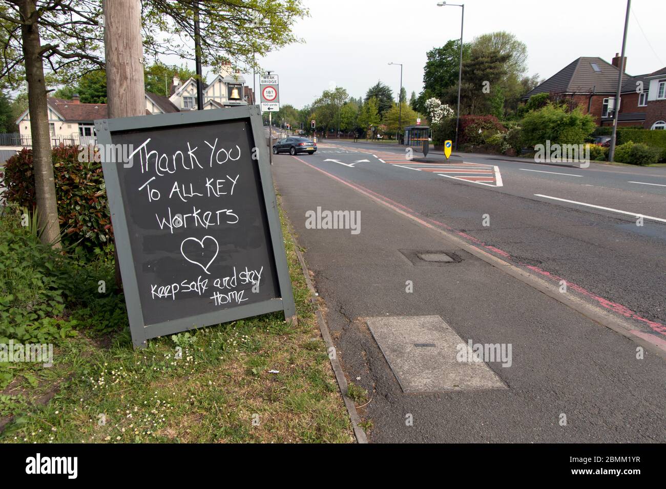Thank you Key Workers sign Stock Photo - Alamy