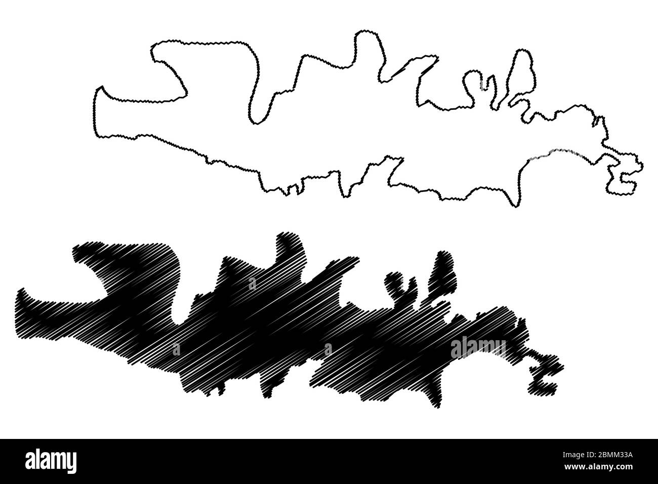 Manisa City (Republic of Turkey, Aegean Region) map vector illustration ...