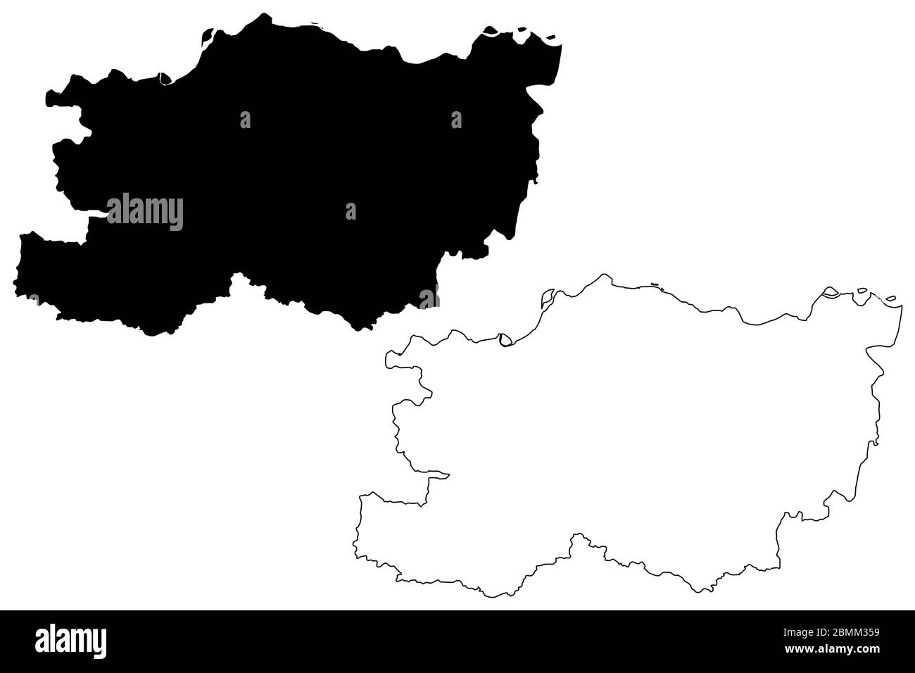 Zhengzhou City (People's Republic of China, Henan Province) map vector ...