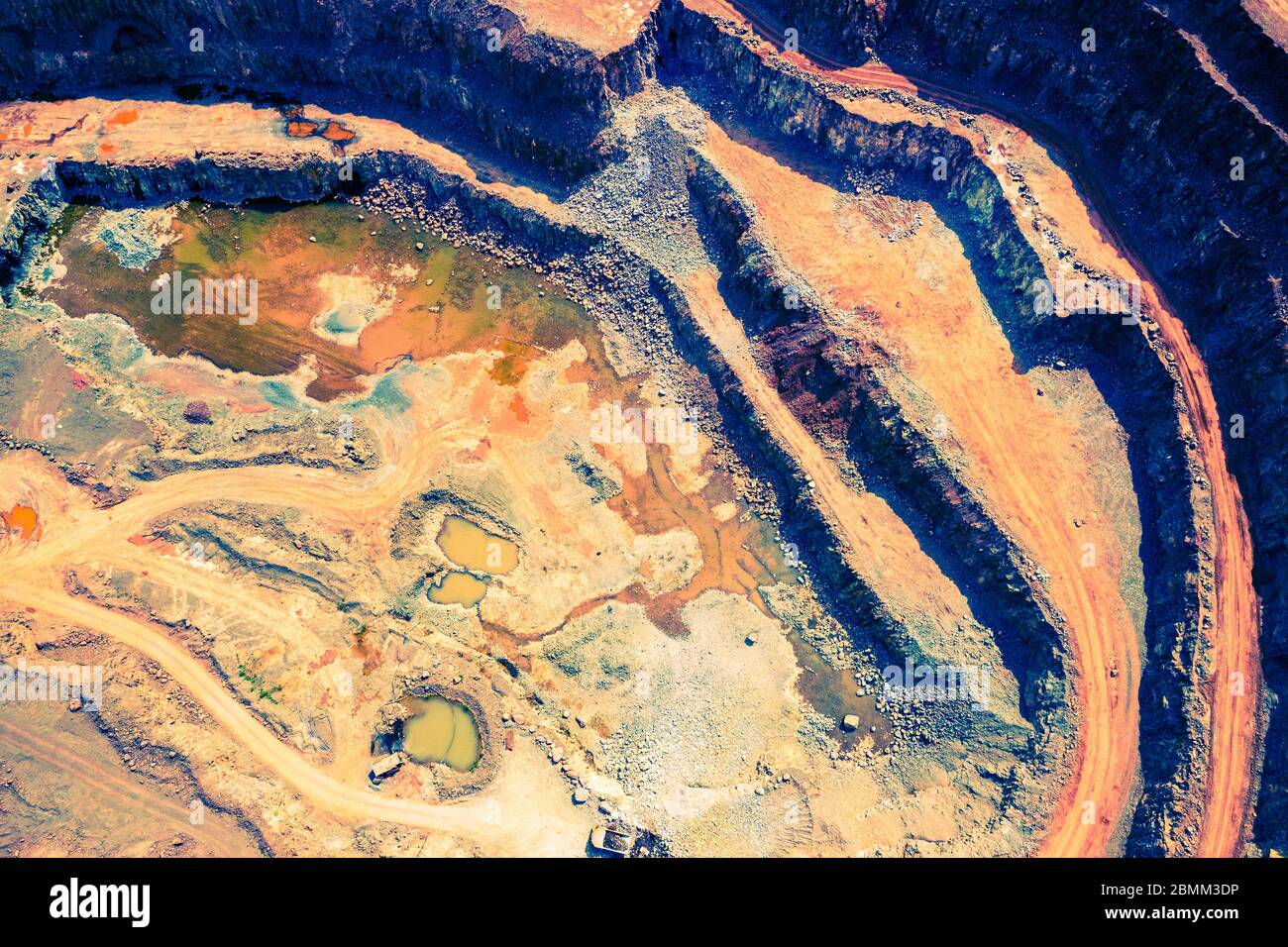Mining from above. Industrial open pit mineral mine. Aerial view of ... Mining from above. Industrial open pit mineral mine. Aerial view of ...