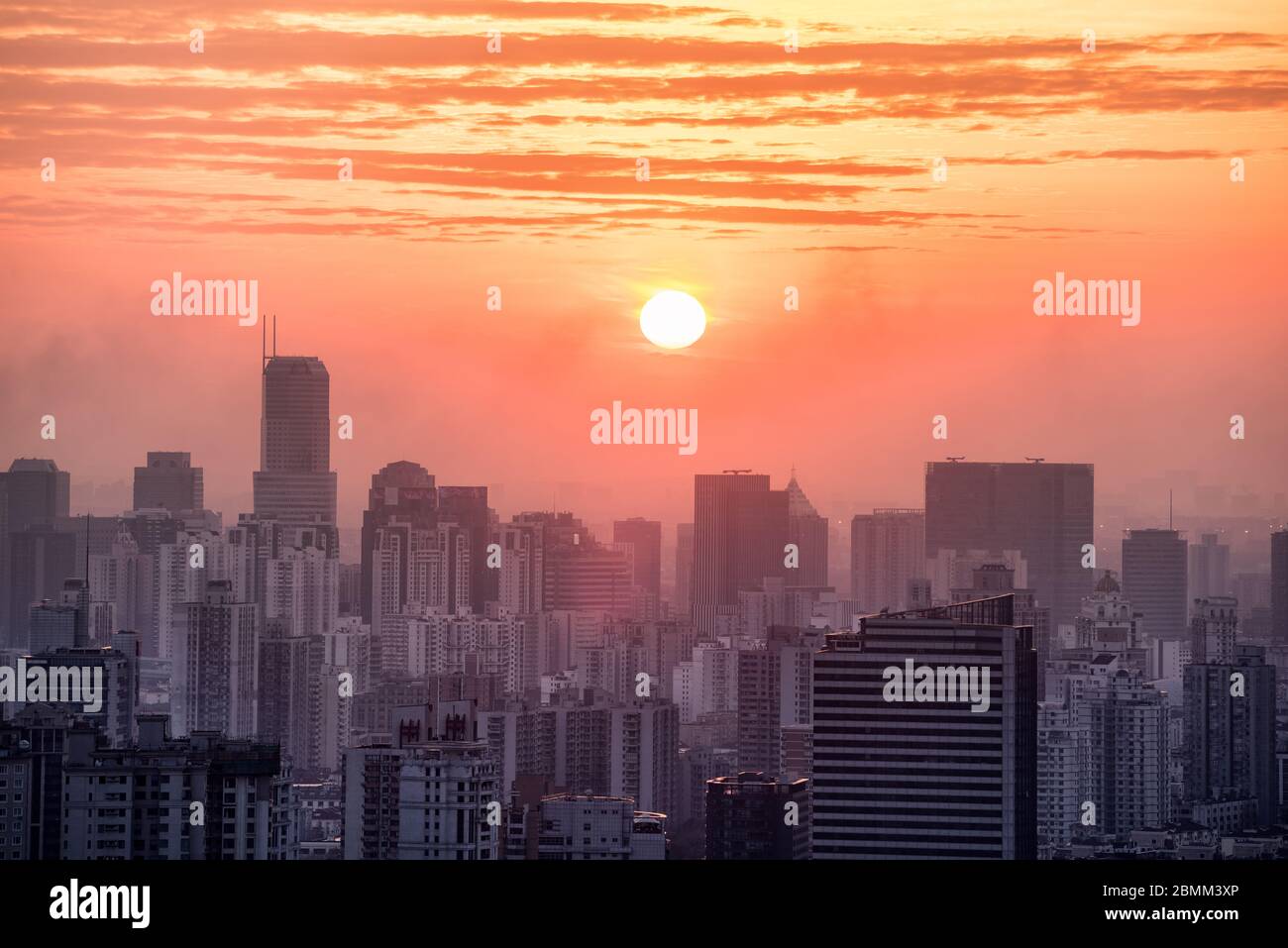 Beautiful sunset shanghai hi-res stock photography and images - Alamy
