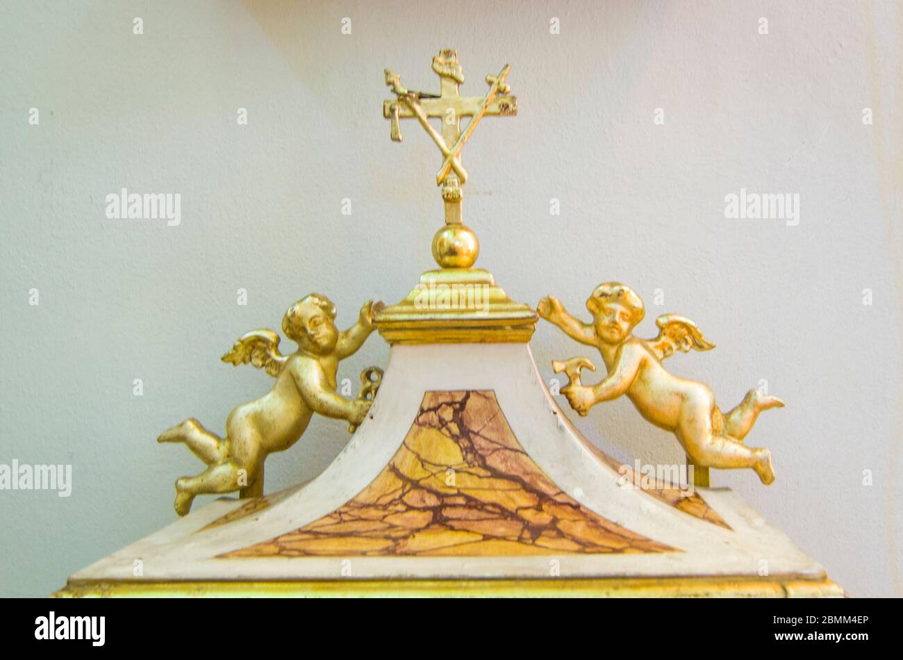 tabernacle decorated to guard the sancra ostia for Holy Mass in the old ...