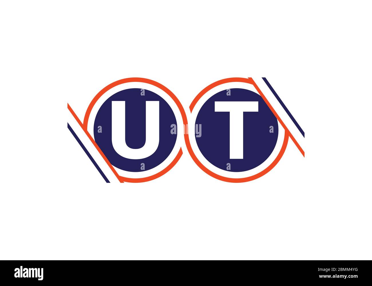 Initial Monogram Letter U T Logo Design Vector Template. Graphic ...