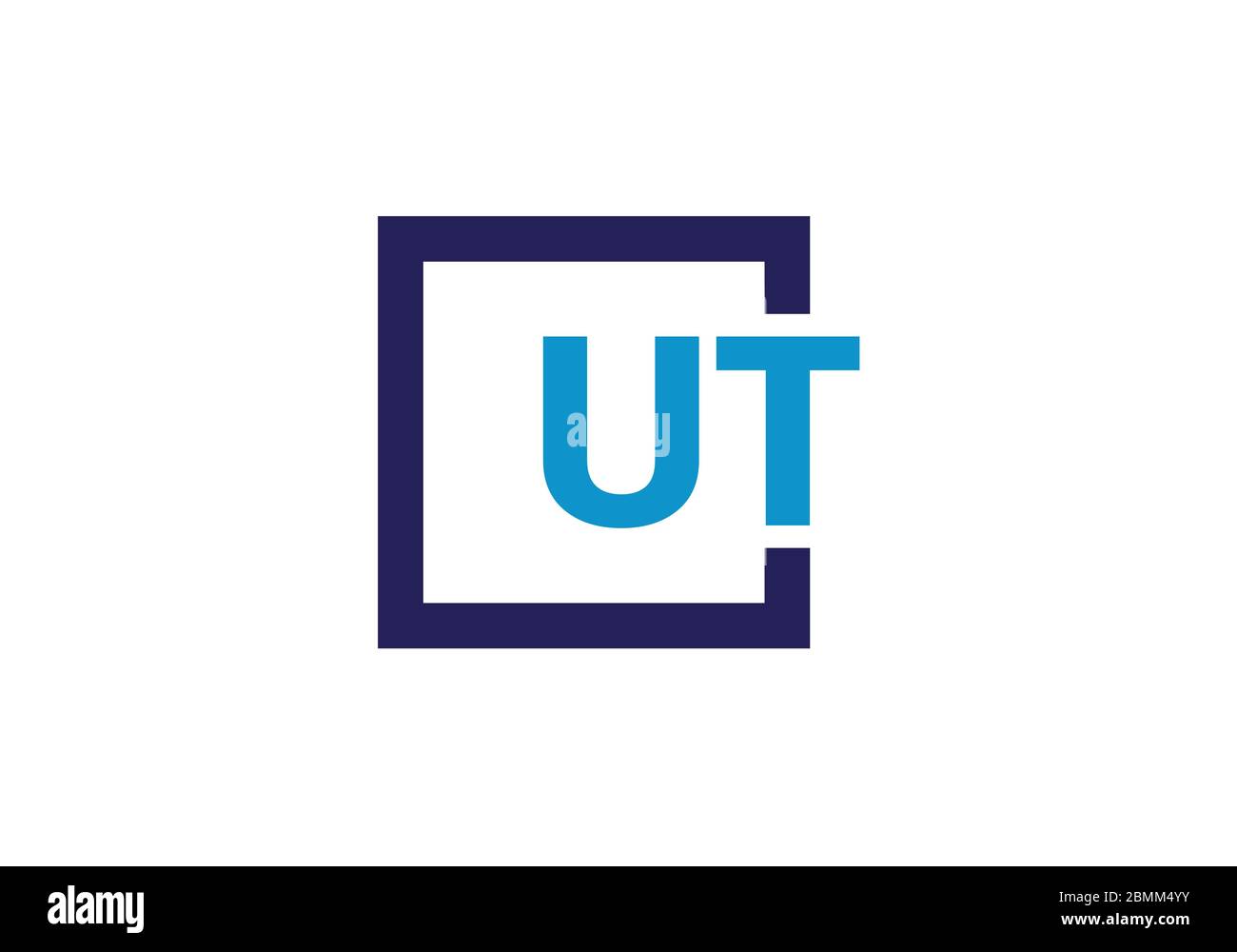 Initial Monogram Letter U T Logo Design Vector Template. Graphic ...