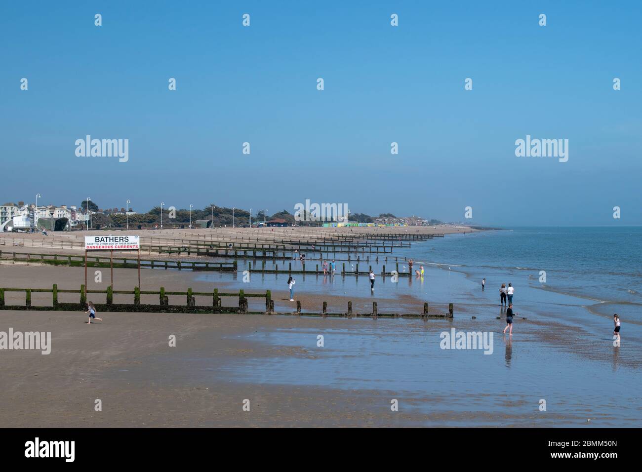Sunny fun summer travel seaside holiday coastal england english hi-res ...