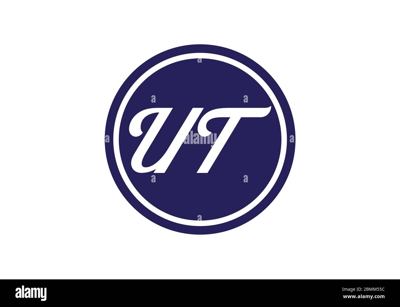 Initial Monogram Letter U T Logo Design Vector Template. Graphic ...