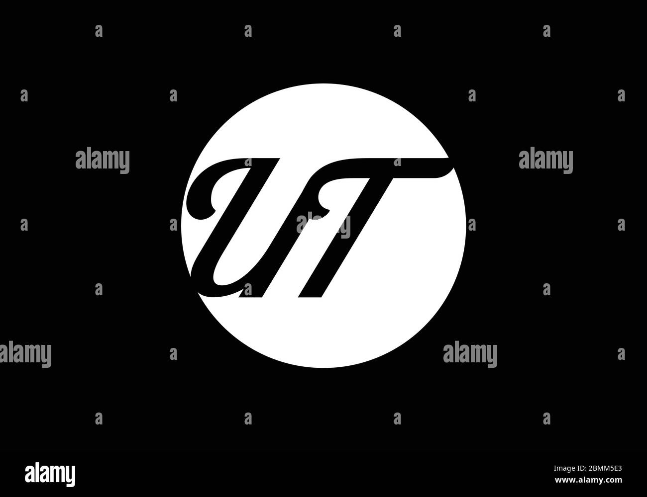 Initial Monogram Letter U T Logo Design Vector Template. Graphic ...