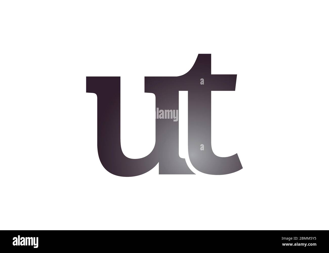 Initial Monogram Letter U T Logo Design Vector Template. Graphic ...