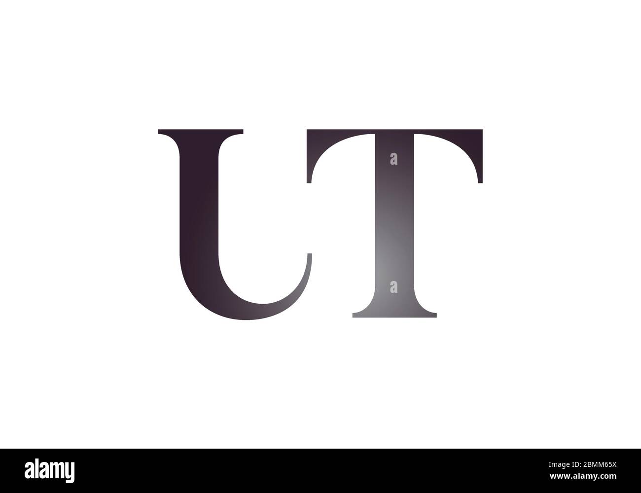 Initial Monogram Letter U T Logo Design Vector Template. Graphic ...