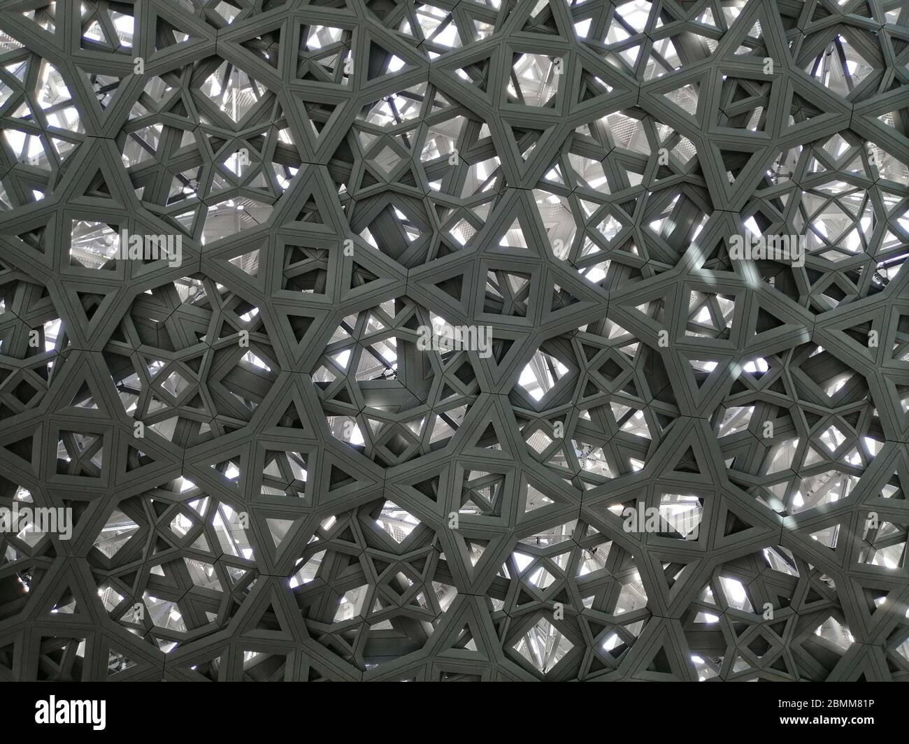 Louvre Abu Dhabi in the United Arab Emirates is the largest art and ...