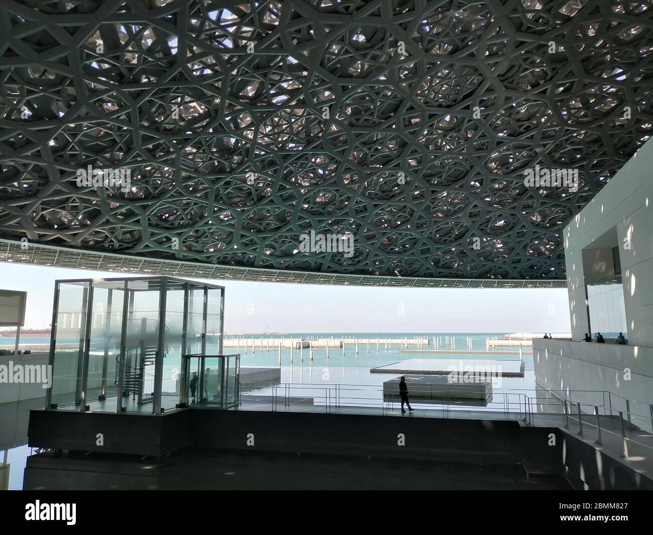 Louvre Abu Dhabi in the United Arab Emirates is the largest art and ...