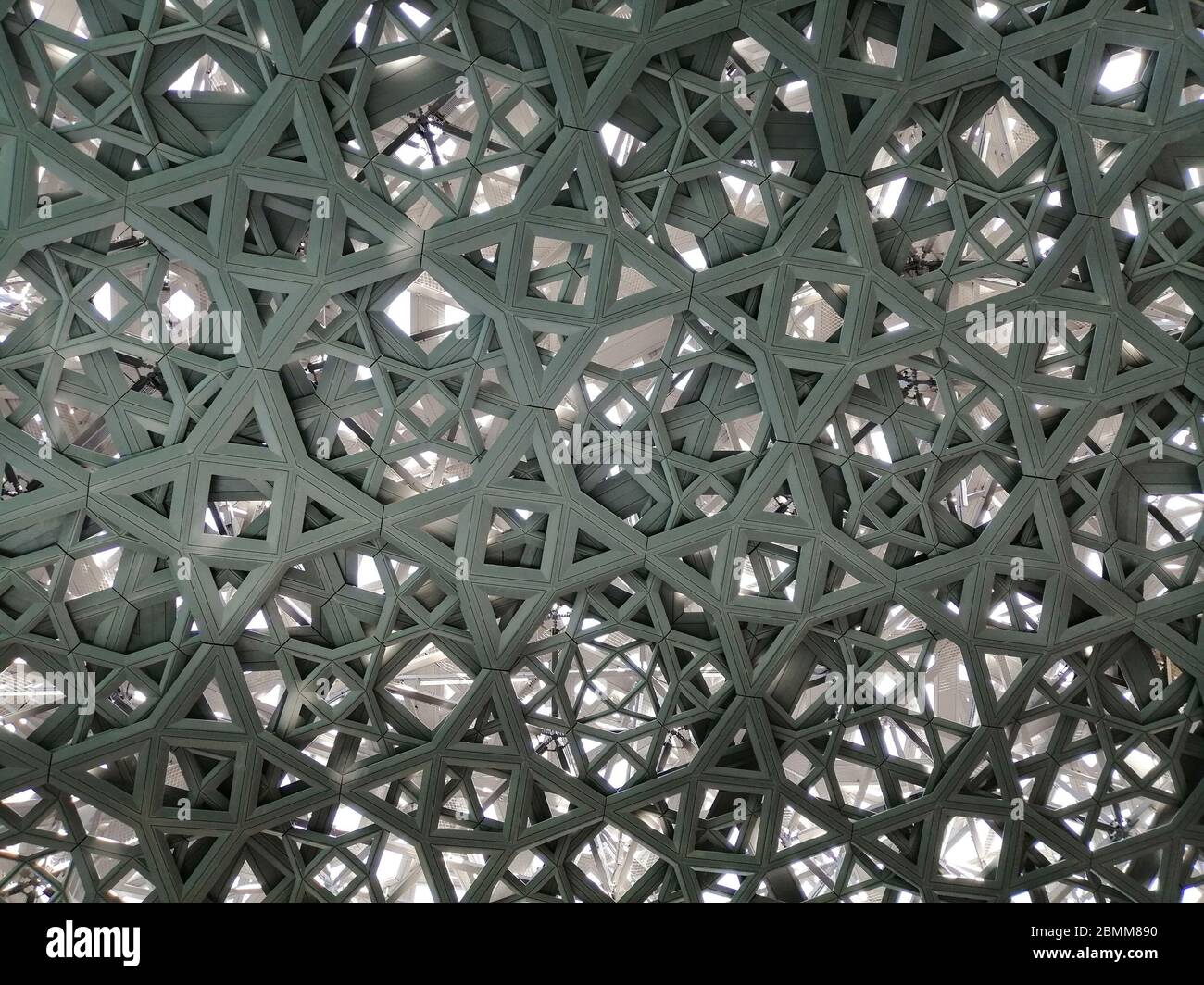 Louvre Abu Dhabi in the United Arab Emirates is the largest art and ...