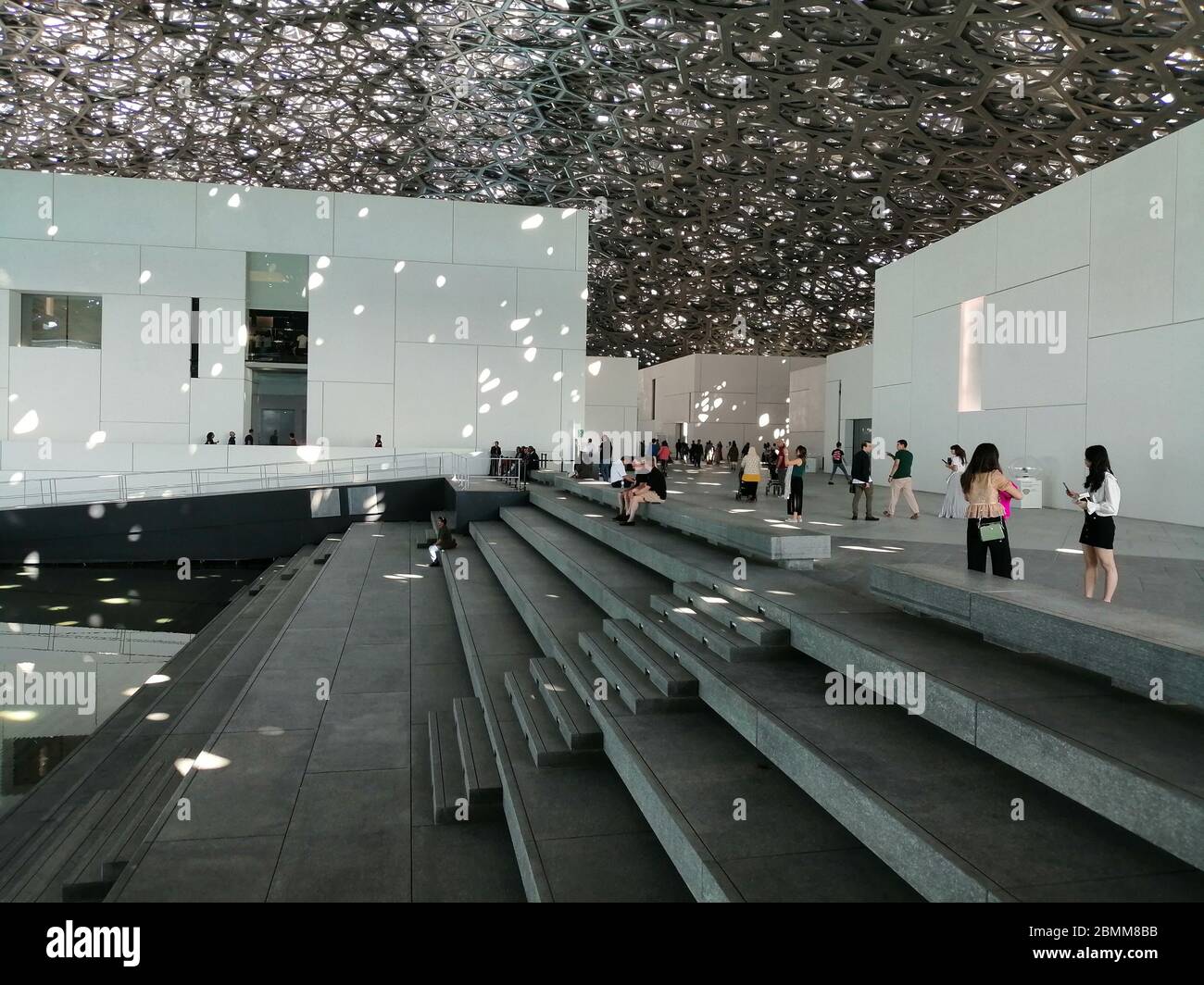 Louvre Abu Dhabi in the United Arab Emirates is the largest art and ...