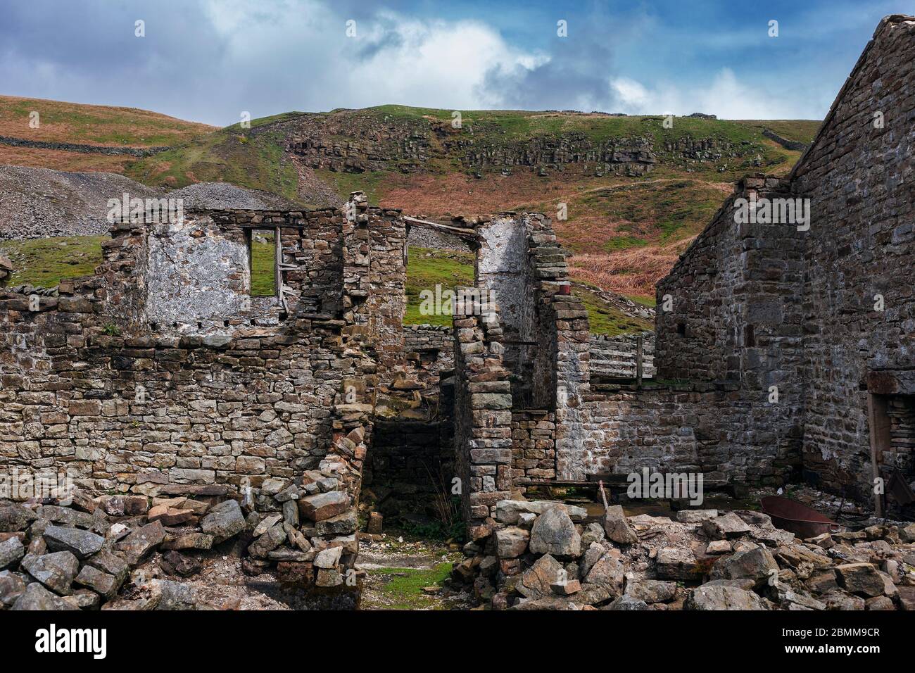 The ruins of Crackpot Hall, an abandoned 18th century farmhouse near ...