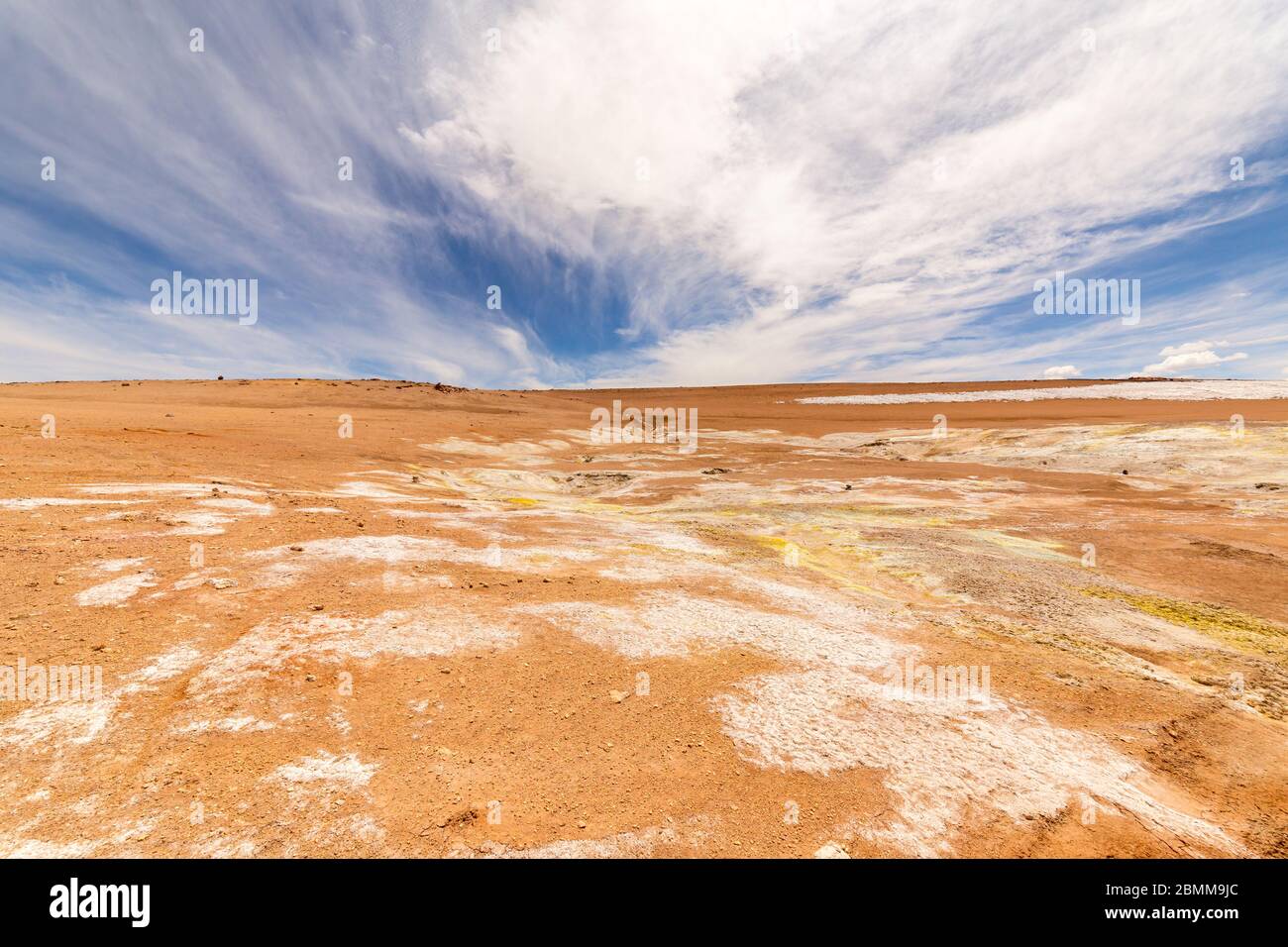 Stunning panoramic view of desert in southern Bolivia. Beautiful ...