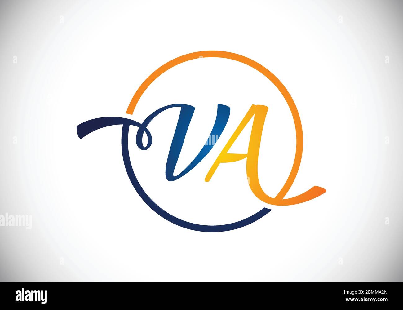 Initial Monogram Letter V A Logo Design Vector Template. Graphic ...
