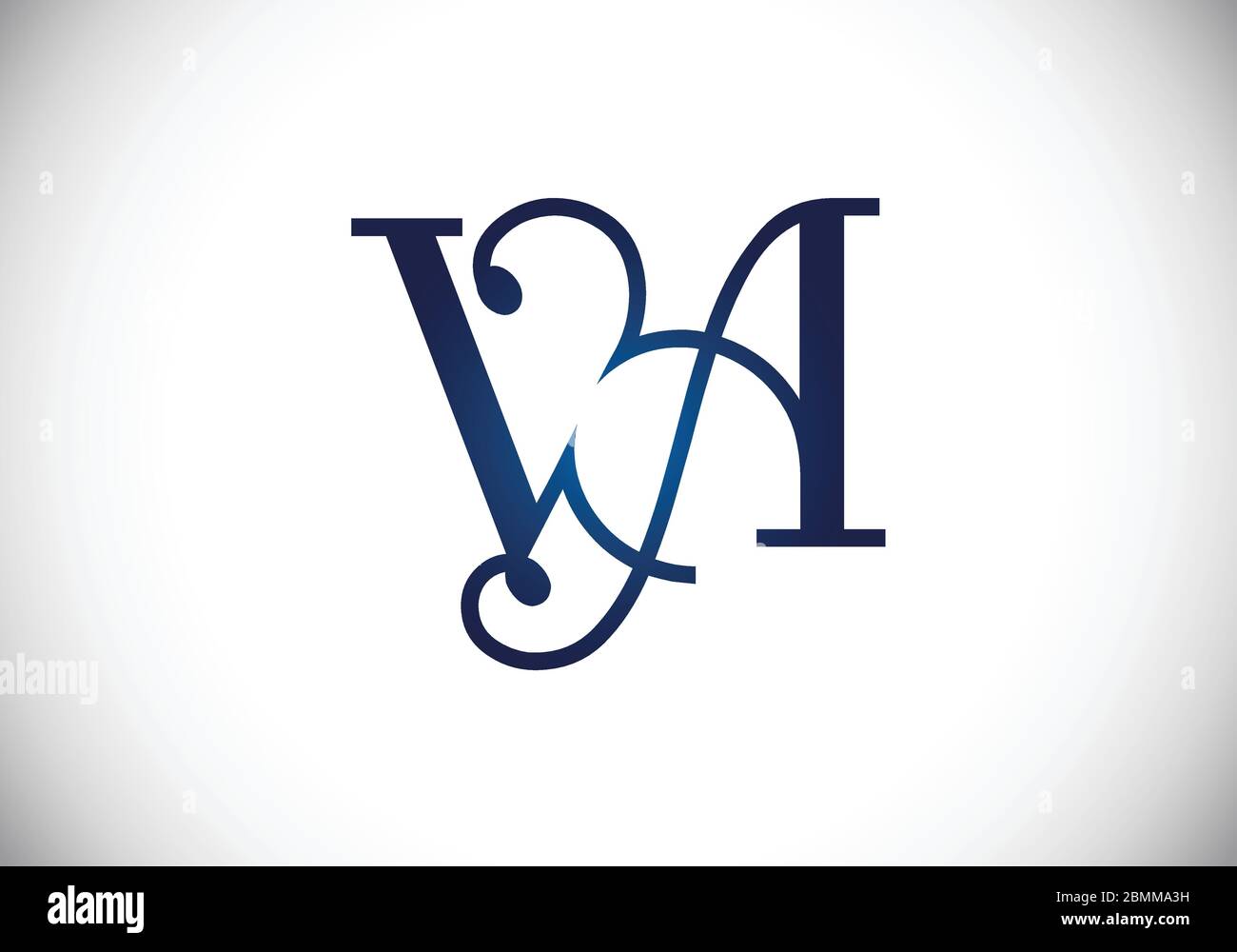 Initial Monogram Letter V A Logo Design Vector Template. Graphic ...