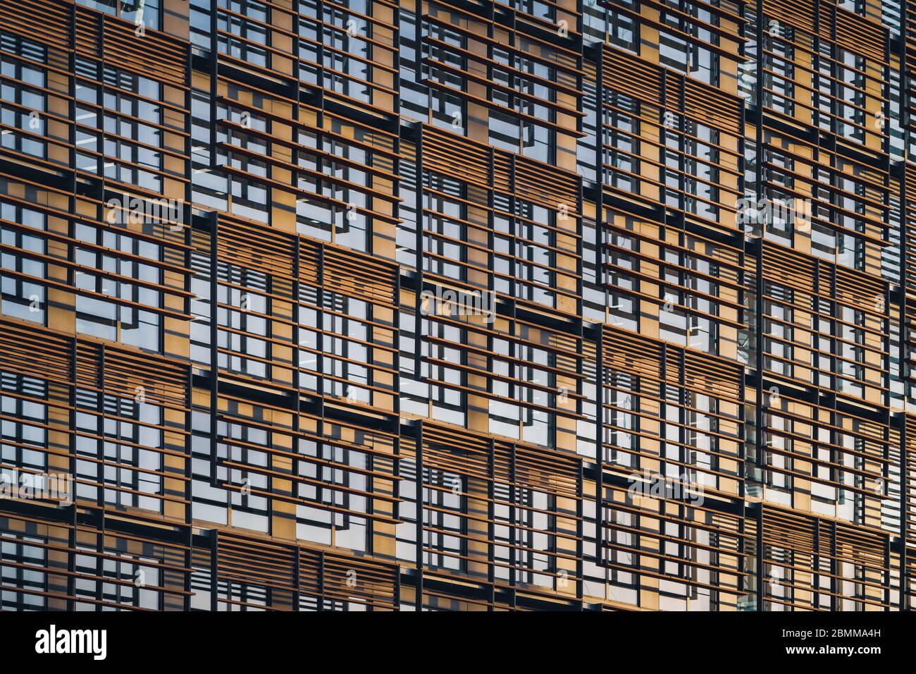 The geometric facade of a building Stock Photo - Alamy