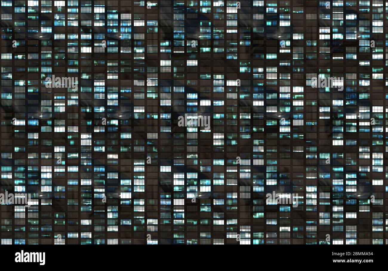 city office building windows front view Stock Photo - Alamy