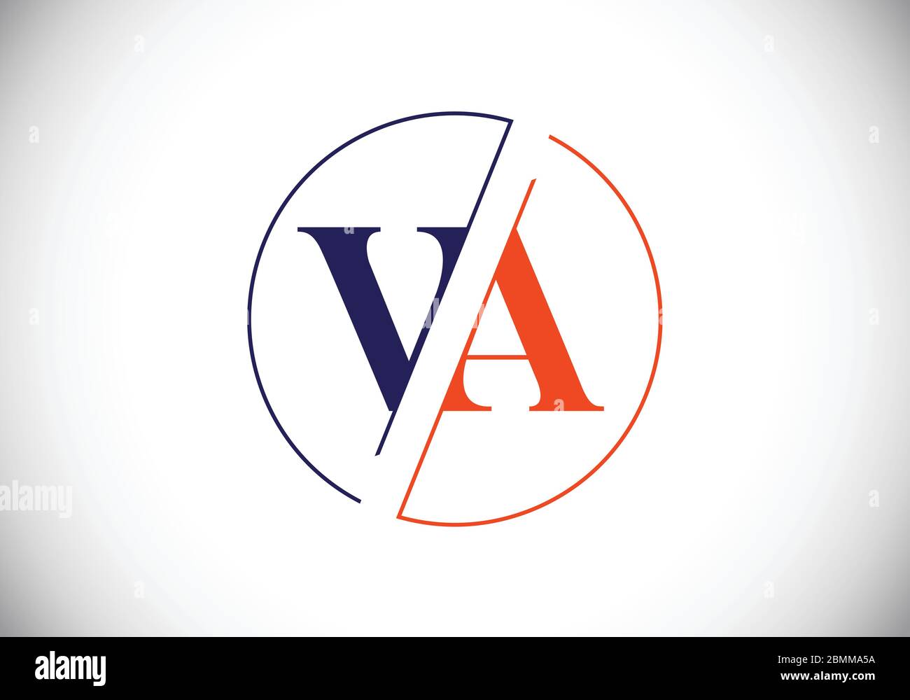 Initial Monogram Letter V A Logo Design Vector Template. Graphic ...