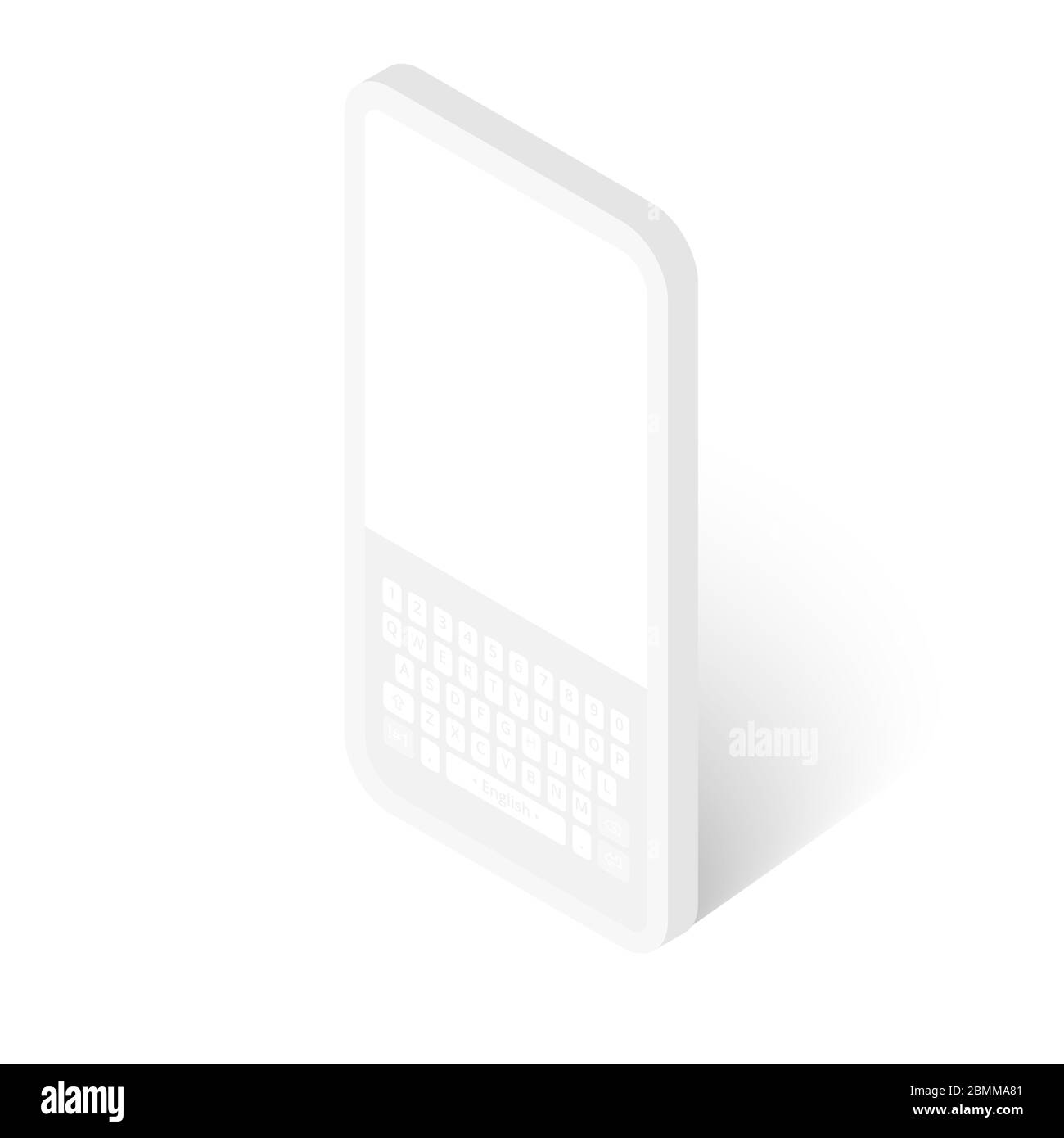 White smartphone shadow keypad hi-res stock photography and images - Alamy
