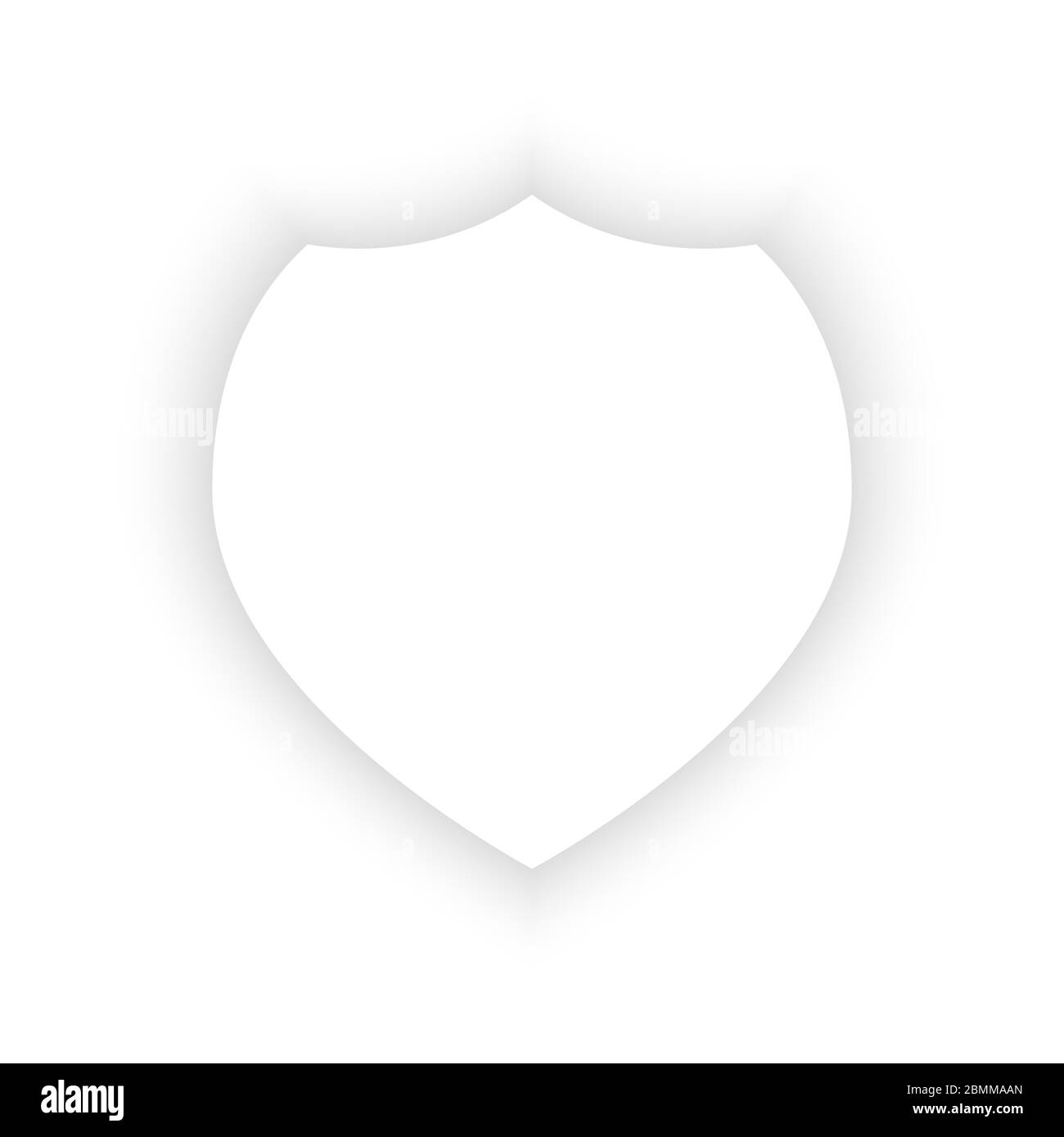White shield on the white color background Stock Vector Image & Art - Alamy