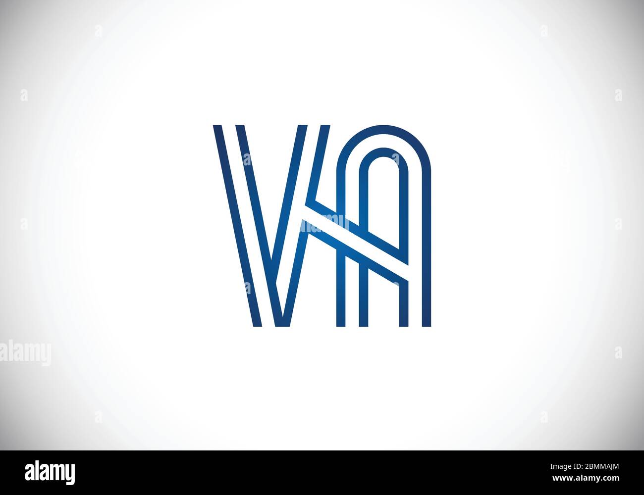 Initial Monogram Letter V A Logo Design Vector Template. Graphic ...