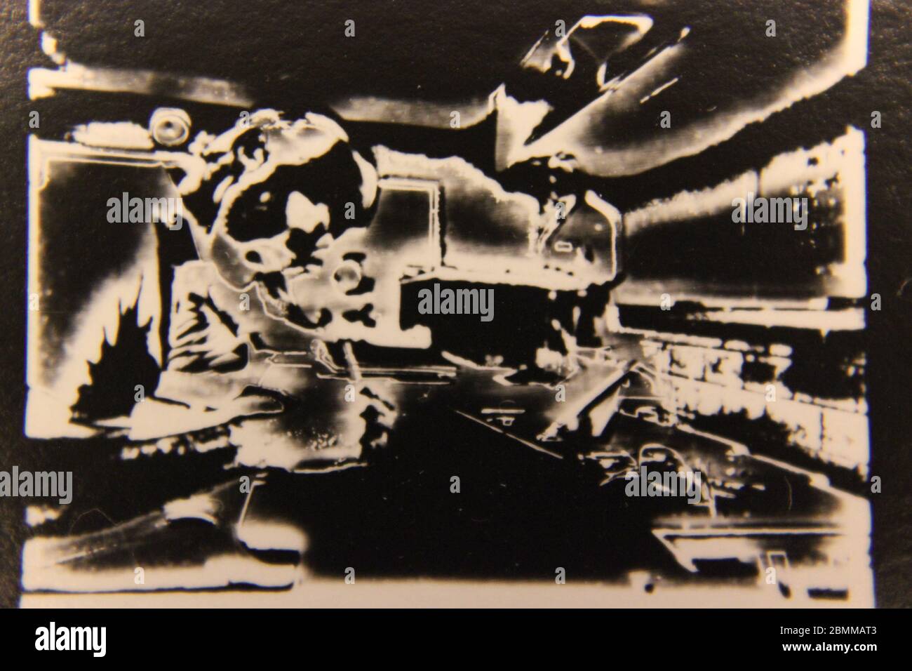 Fine 70s vintage black and white extreme photography of an adult ...