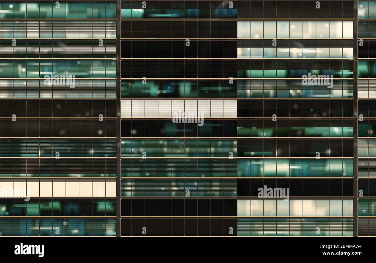 city office building windows front view Stock Photo - Alamy