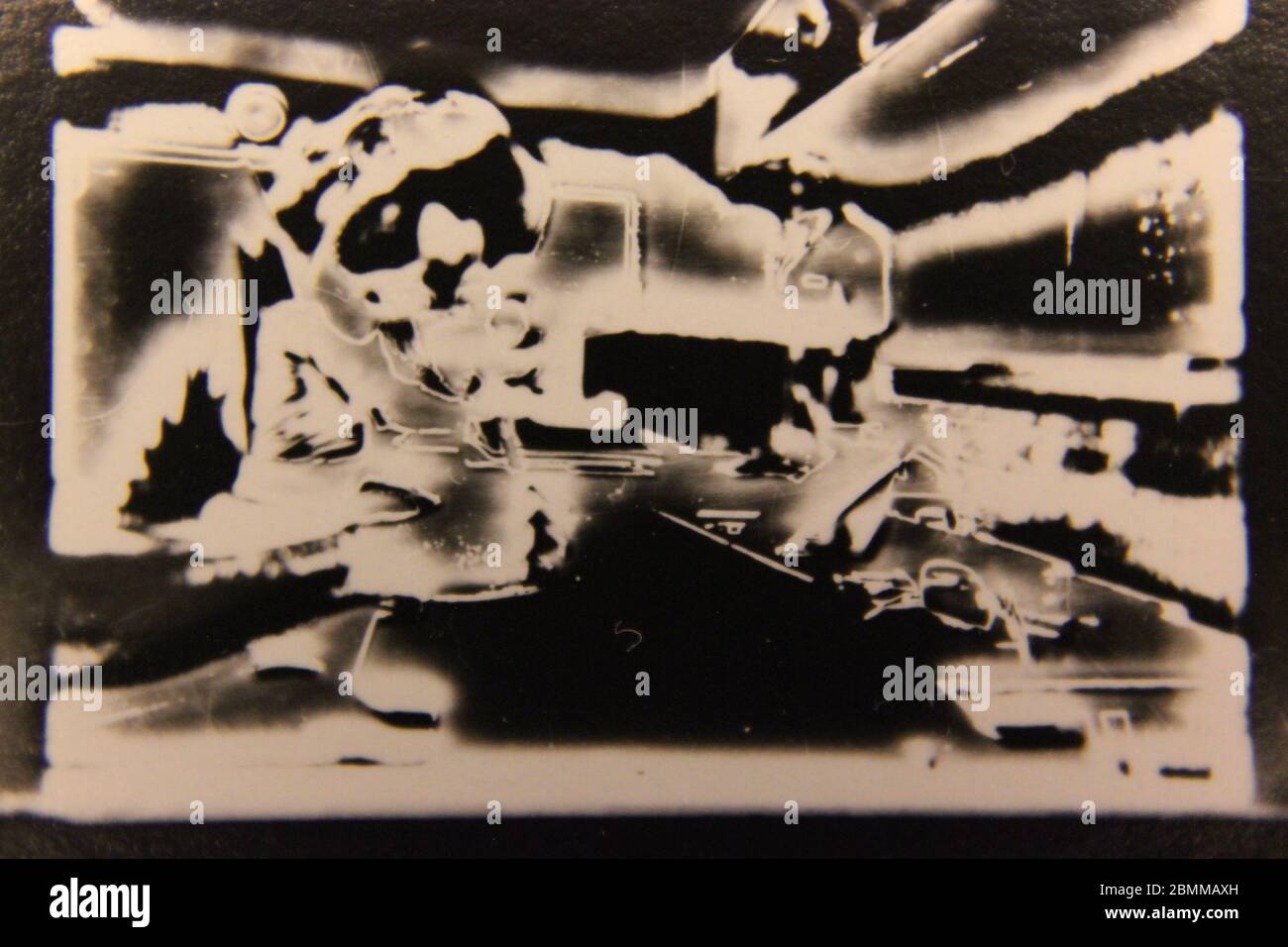 Fine 70s vintage black and white extreme photography of an adult ...