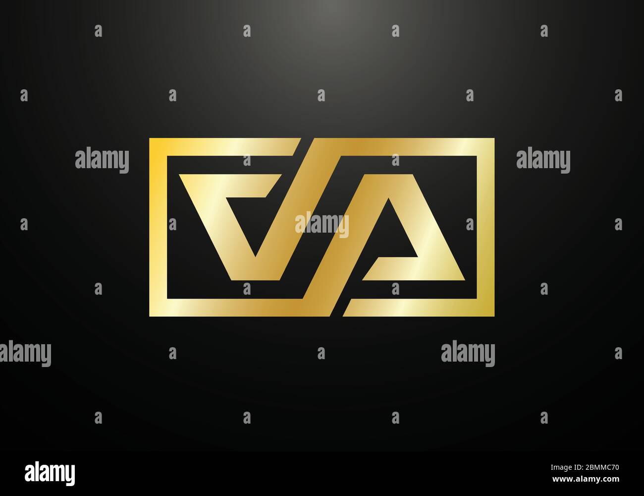 Initial Monogram Letter V A Logo Design Vector Template. Graphic ...