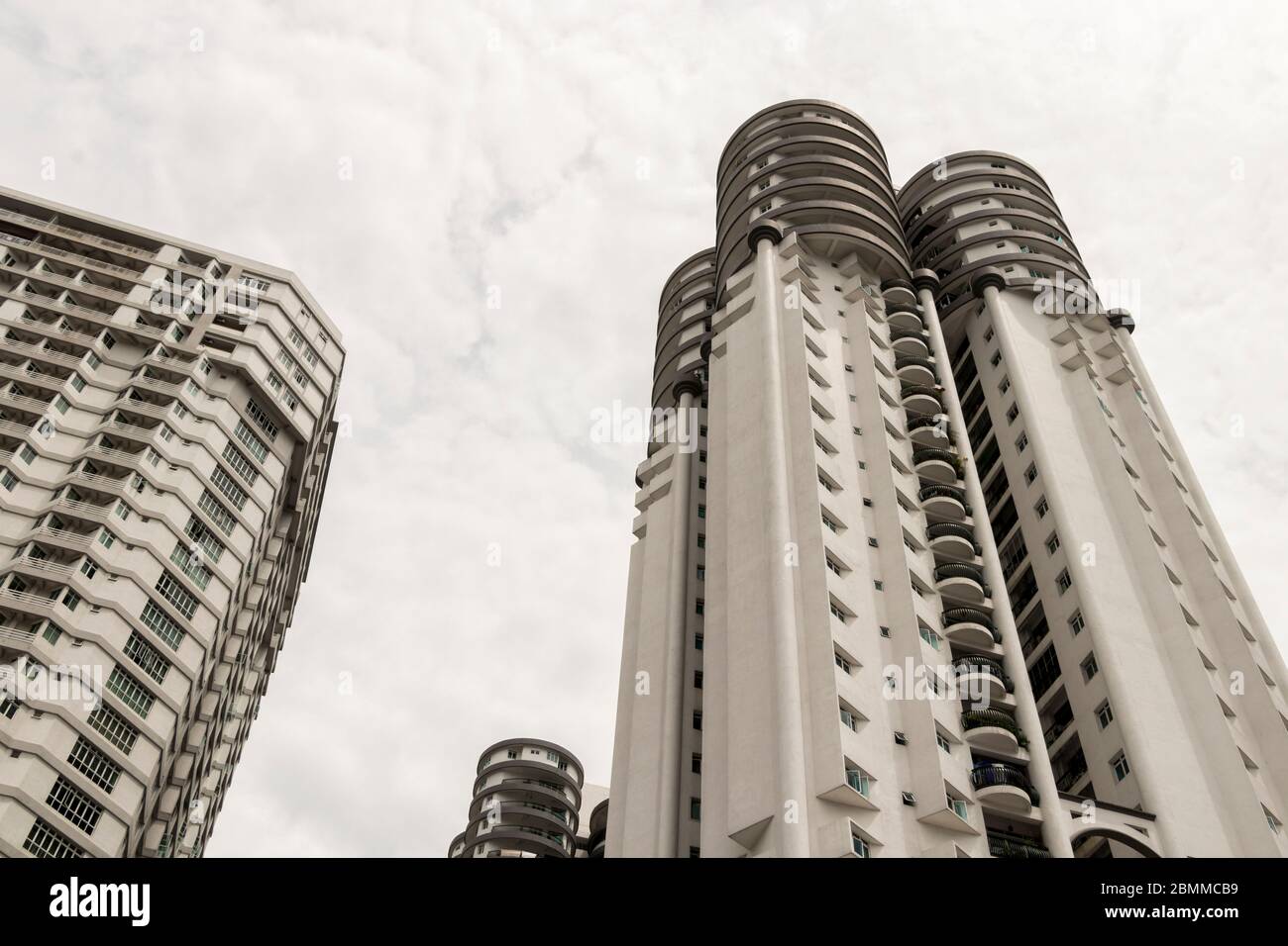 Amazing round building and skyscraper in Kuala Lumpur Stock Photo - Alamy