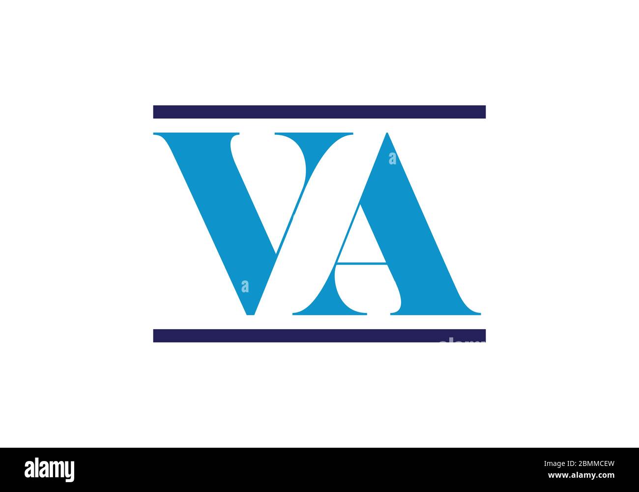 Va logo design Cut Out Stock Images & Pictures - Alamy