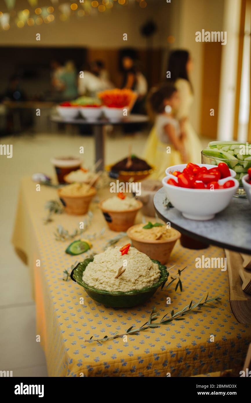 Delicious food at a wedding Stock Photo - Alamy
