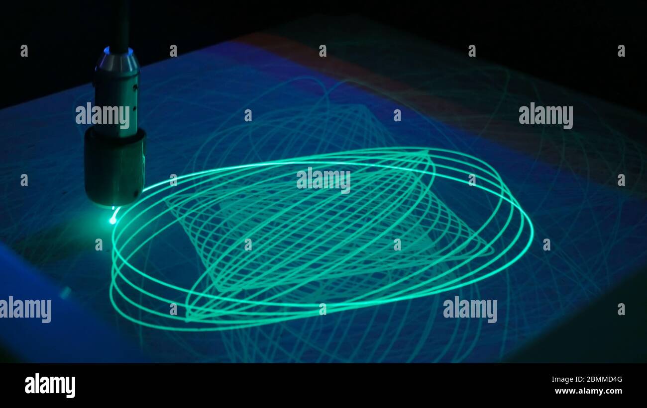 Big pendulum draws ellipses with light on phosphorus surface. Science ...